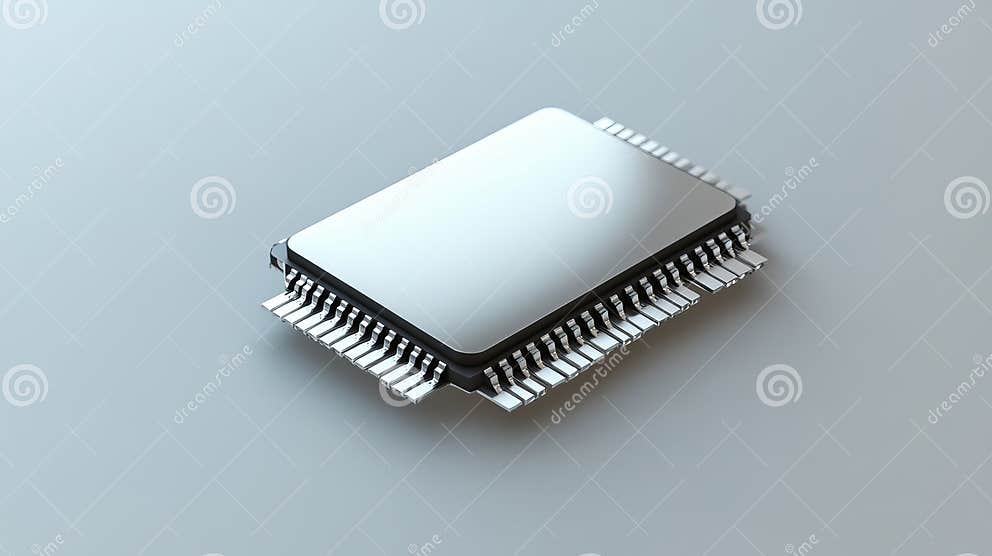 Silver Electronic Device with a Black Frame Stock Illustration ...