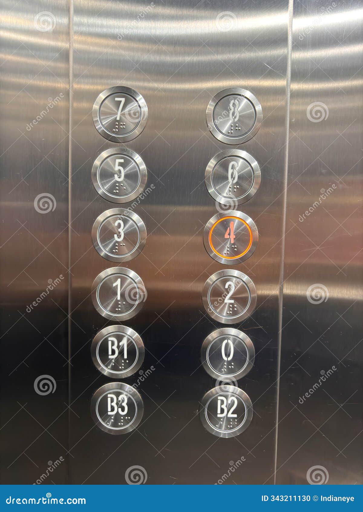 Silver Elevator In A Building With Open Door Royalty-Free Stock Photo ...