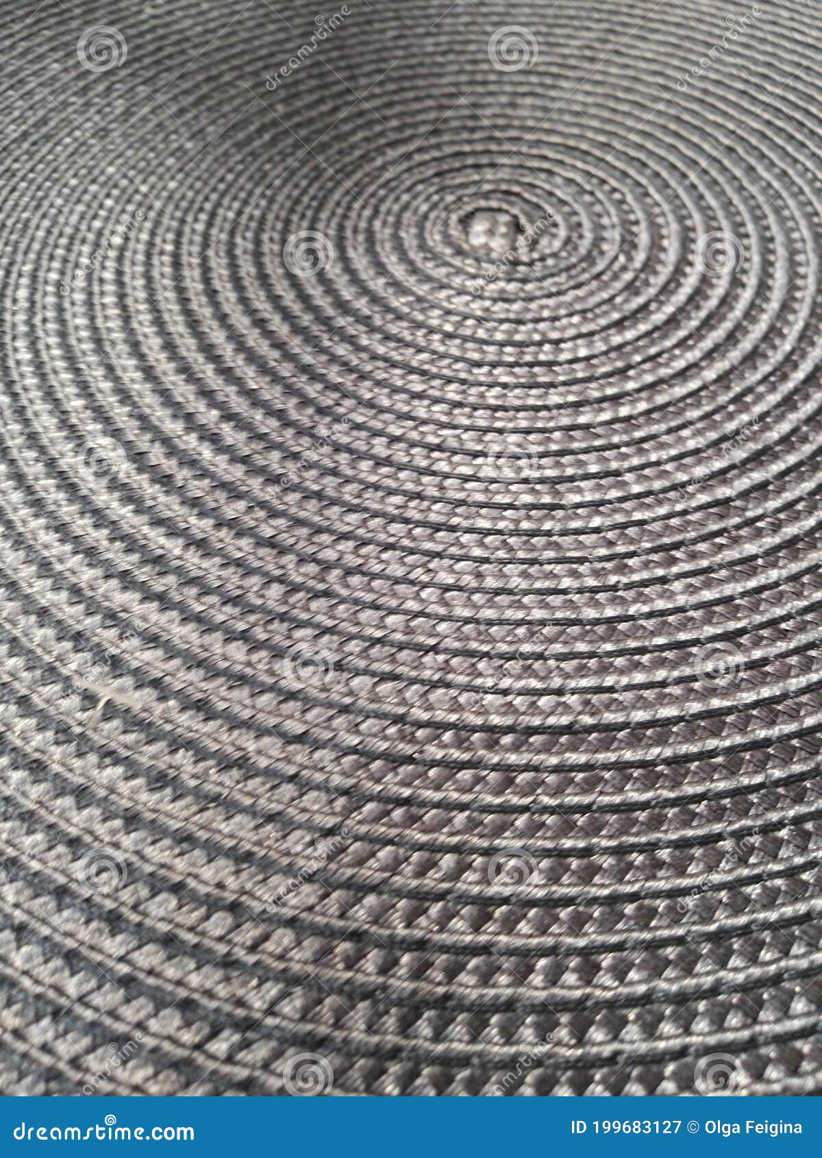 Silver Embossed Circle. Coil of Rope. Stock Image - Image of reed ...