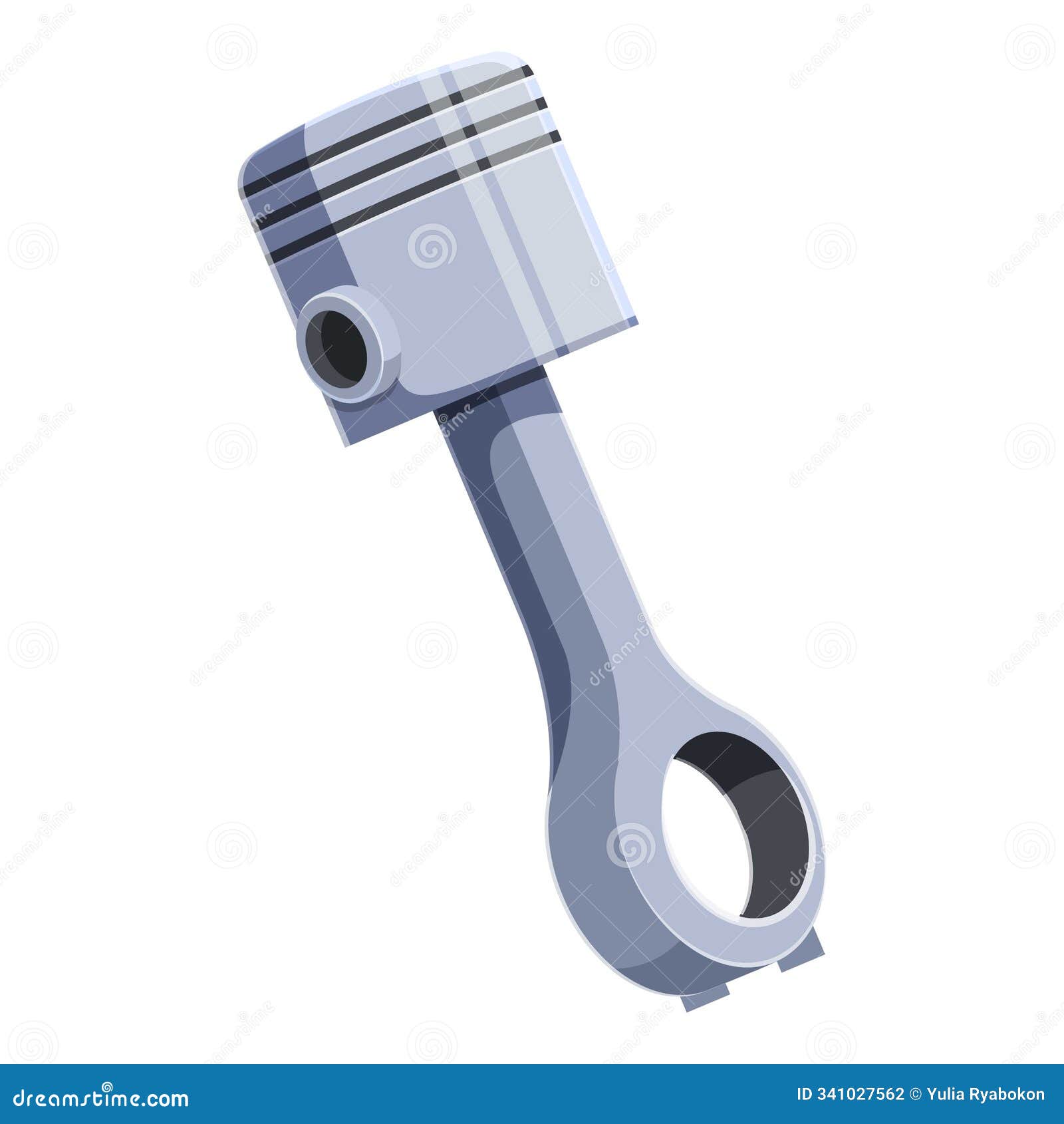 Silver Engine Piston Icon Isolated On Blue Background. Car Engine ... Silver Engine Piston Icon Isolated On Blue Background. Car Engine ...