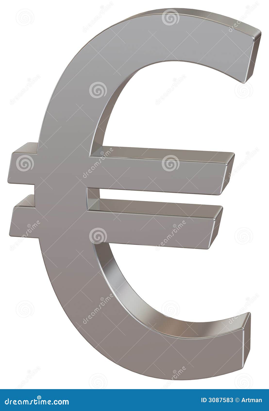 Silver Euro / money symbol stock illustration. Illustration of economy ...