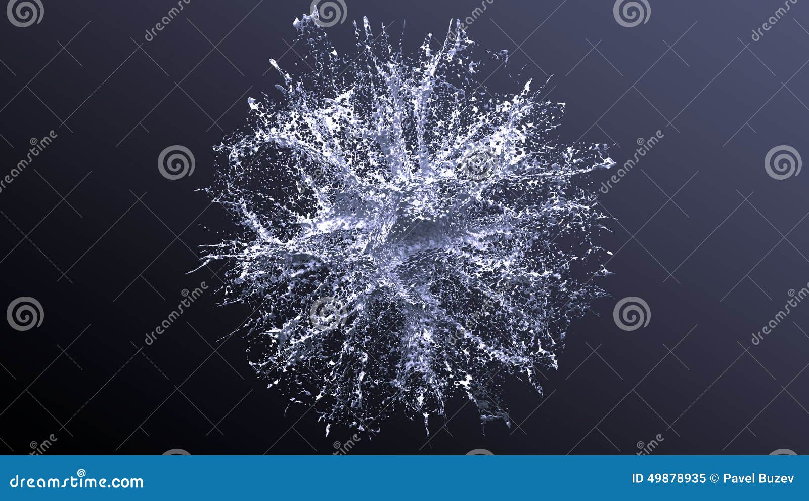 Silver Explosion Splash Stock Photography | CartoonDealer.com #49877798