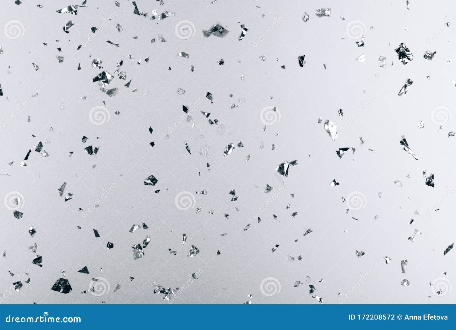 Silver Falling Confetti on Metallic Backdrop Stock Photo - Image of ...