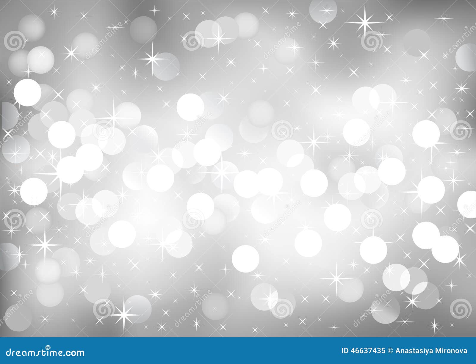 Silver Festive Lights, Vector Background. Stock Vector - Illustration ...