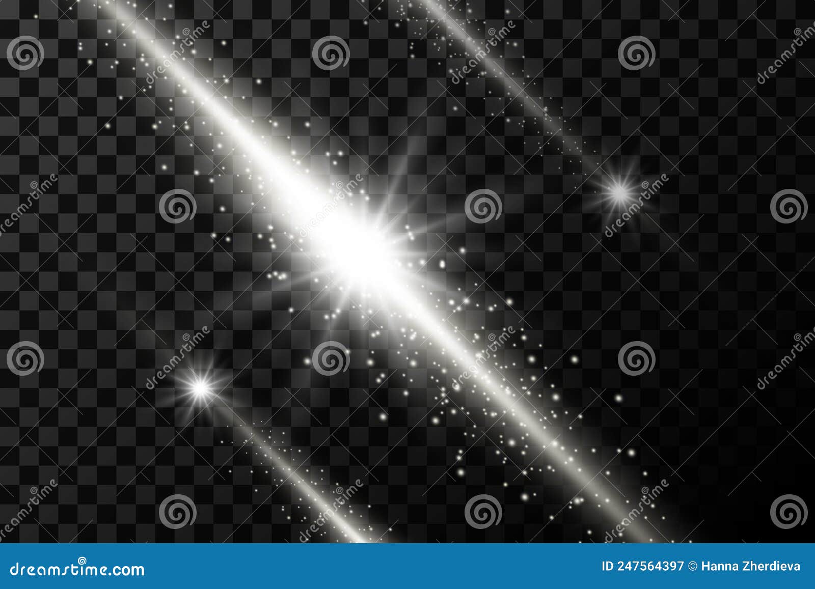 Silver Flash of Light, Explosion on a Transparent Background. Stock ...
