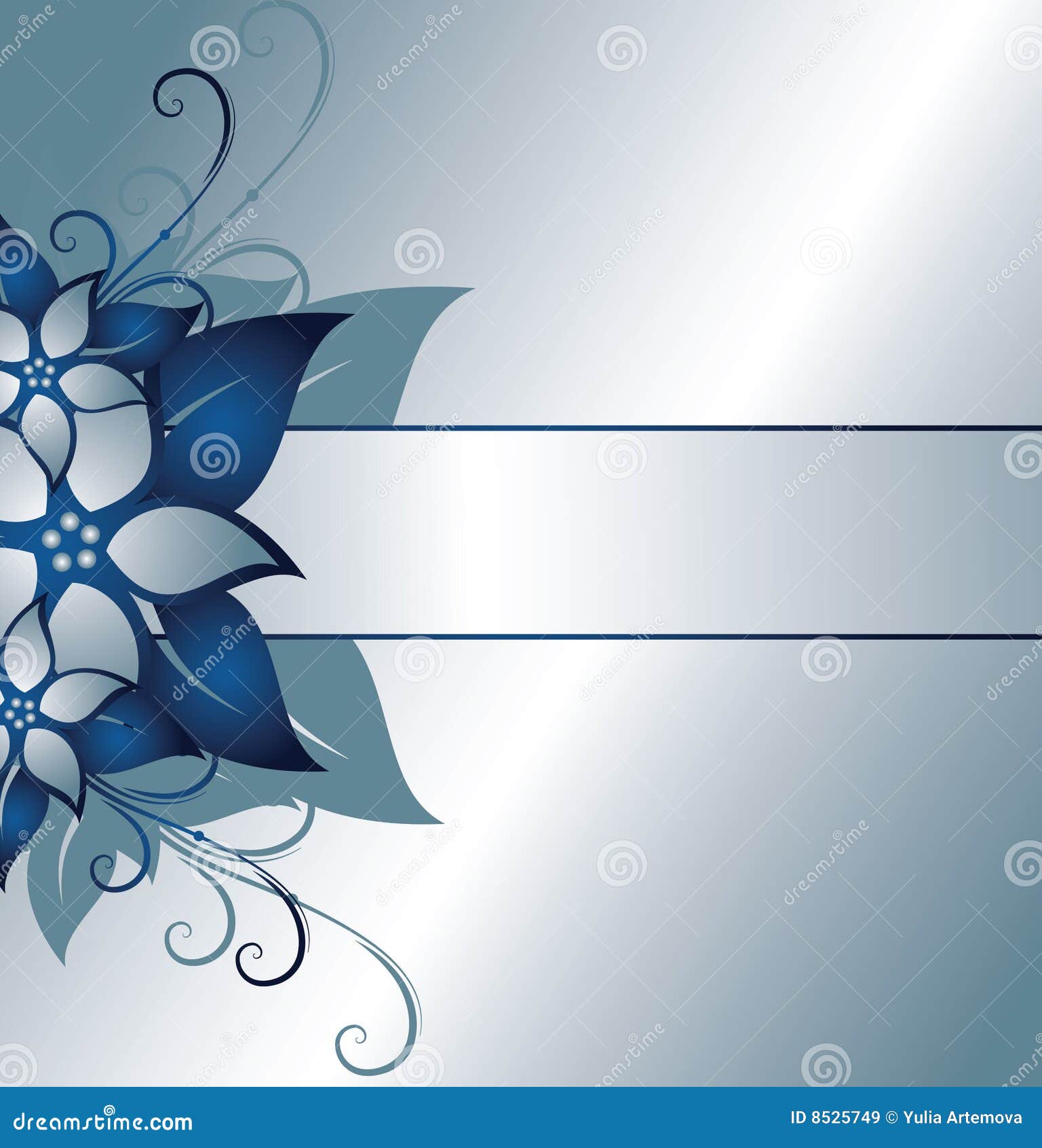 Silver floral frame stock vector. Illustration of packing - 8525749