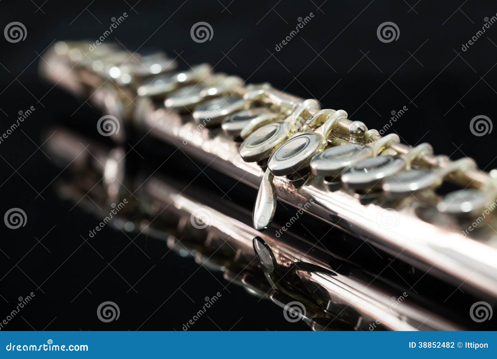 Silver Flute stock photo. Image of open, silver, model - 38852482