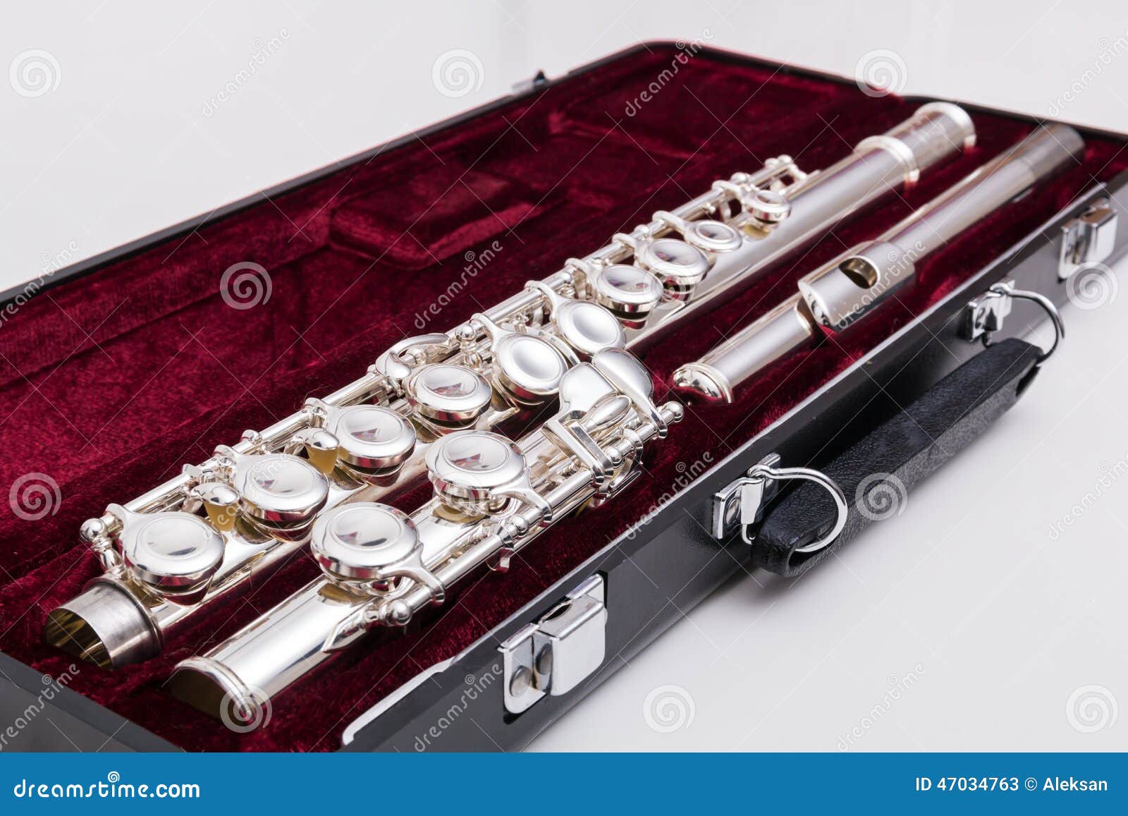 Silver flute stock image. Image of orchestral, acoustic - 47034763