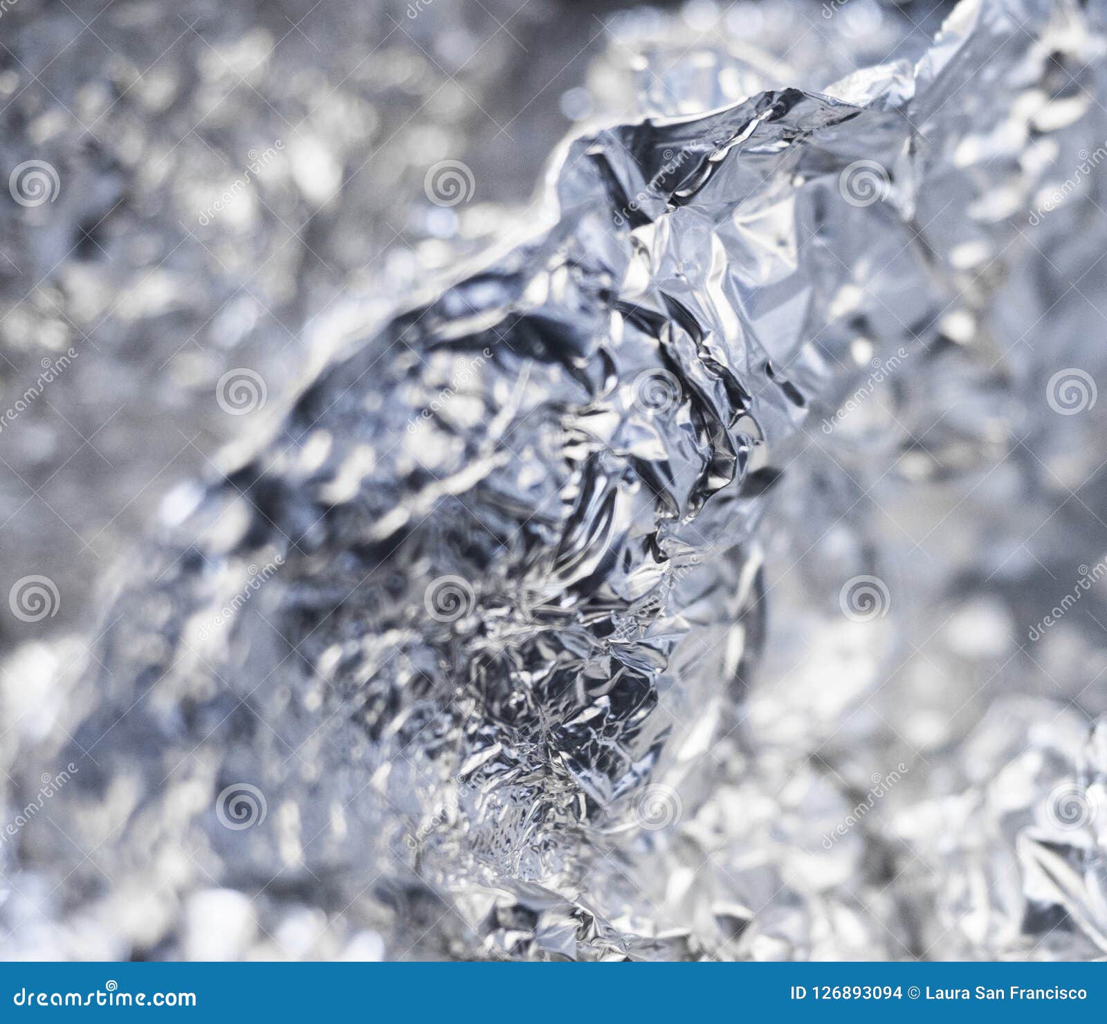 Silver Foil Background, Texture, Pattern. Stock Photo - Image of ...
