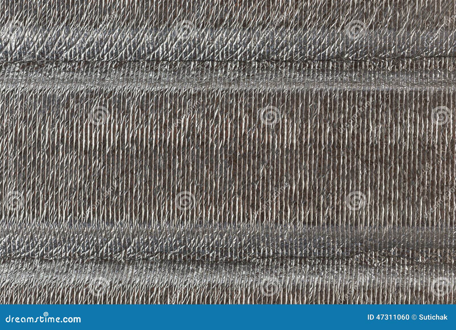 Silver Foil Insulation on Ceiling Roof Stock Photo - Image of gray ...