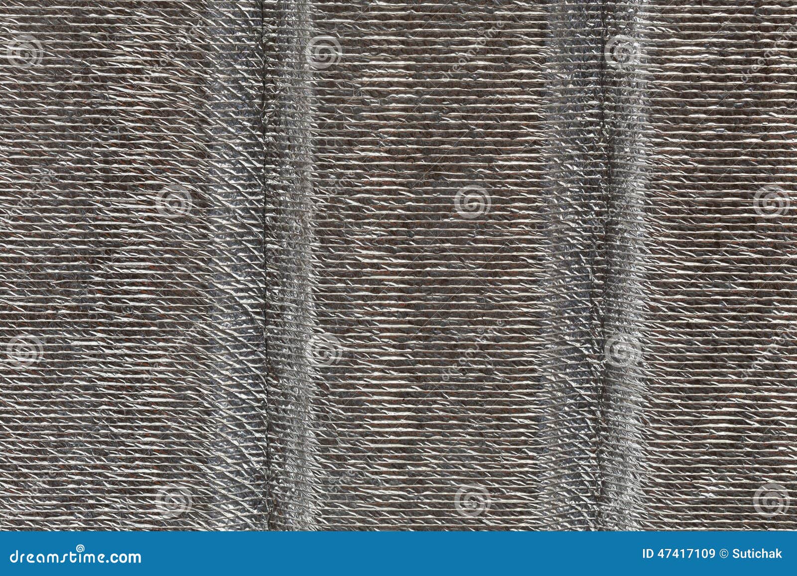 Silver Foil Insulation on Ceiling Roof Stock Image - Image of aluminum ...