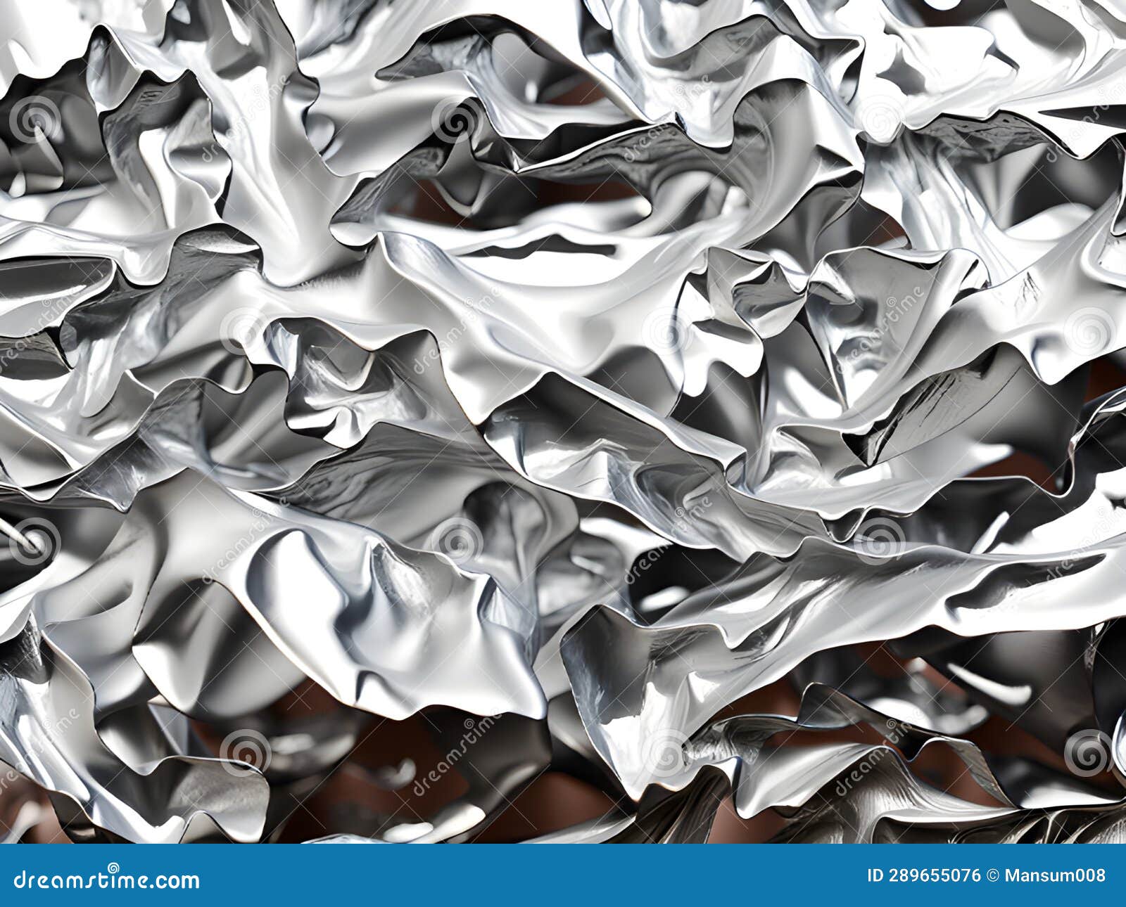 Silver Foil Texture. 3d Illustration, Ai Generated Stock Illustration ...