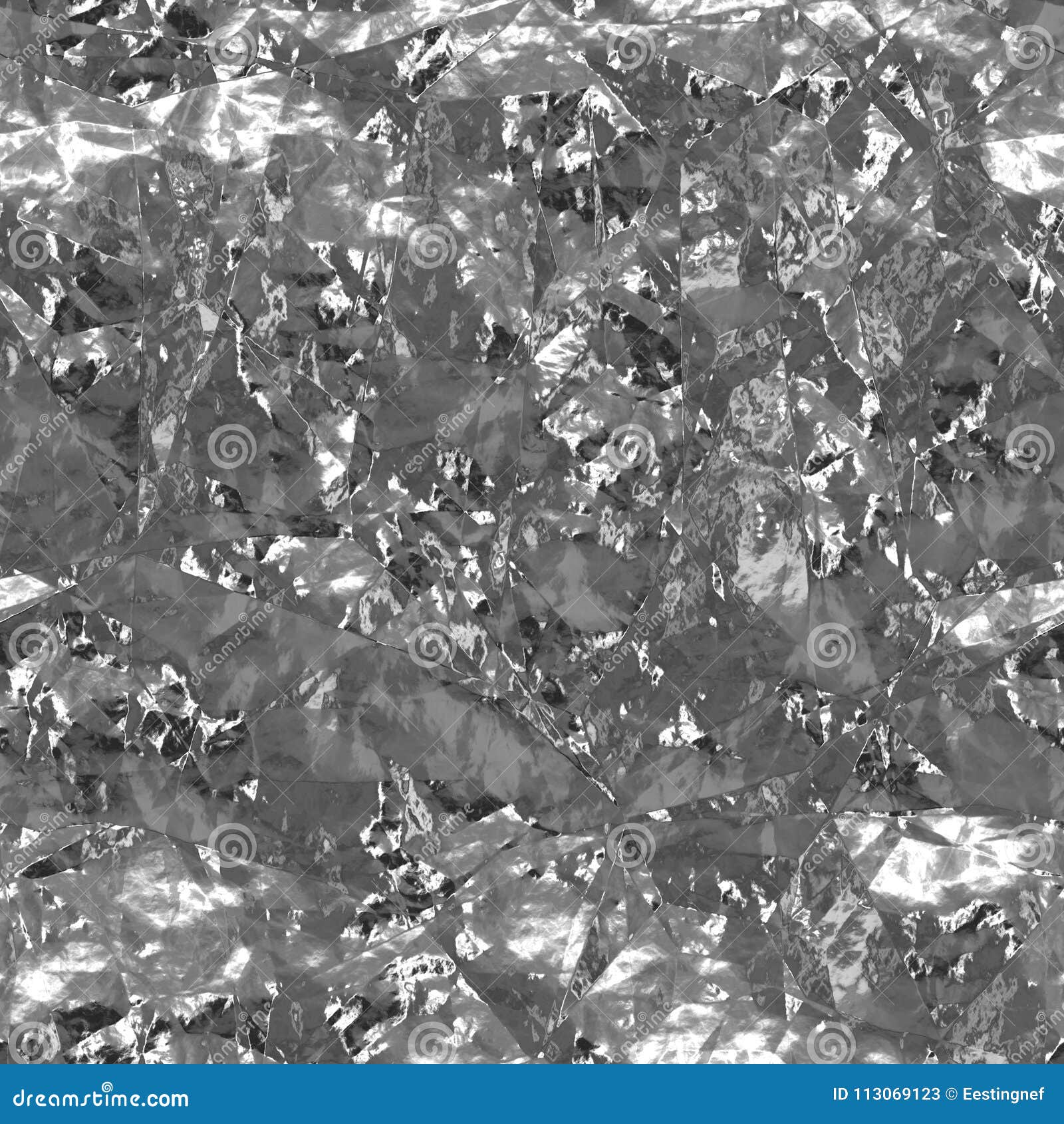 Silver Foil Texture. Seamless Pattern. Digital Illustration. Stock ...