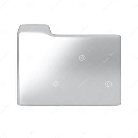 Silver Folder Icon Icon or Symbol with 3D Effect Stock Vector ...