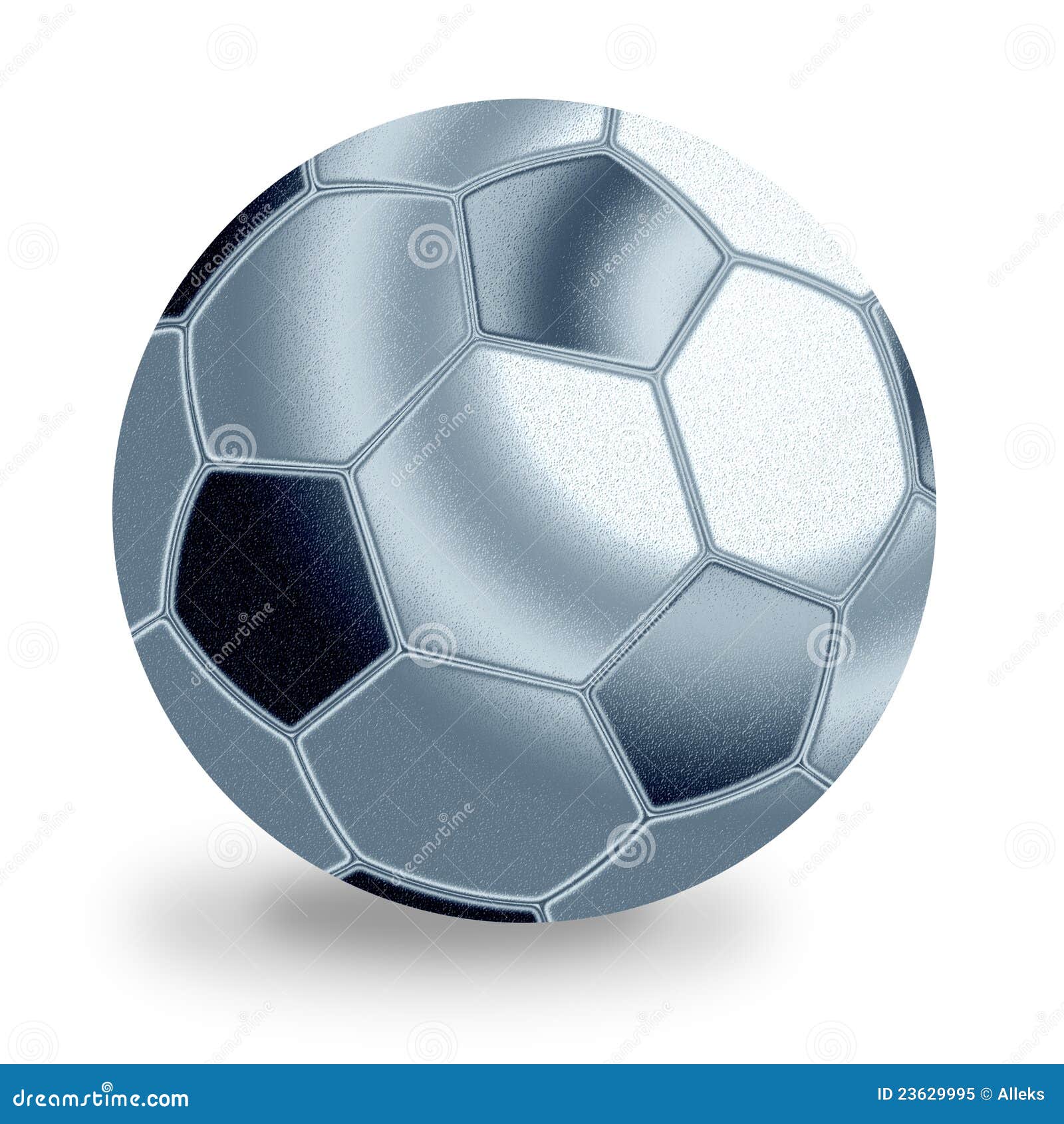 Silver Cup With A Football Ball Vector Illustration | CartoonDealer.com ...
