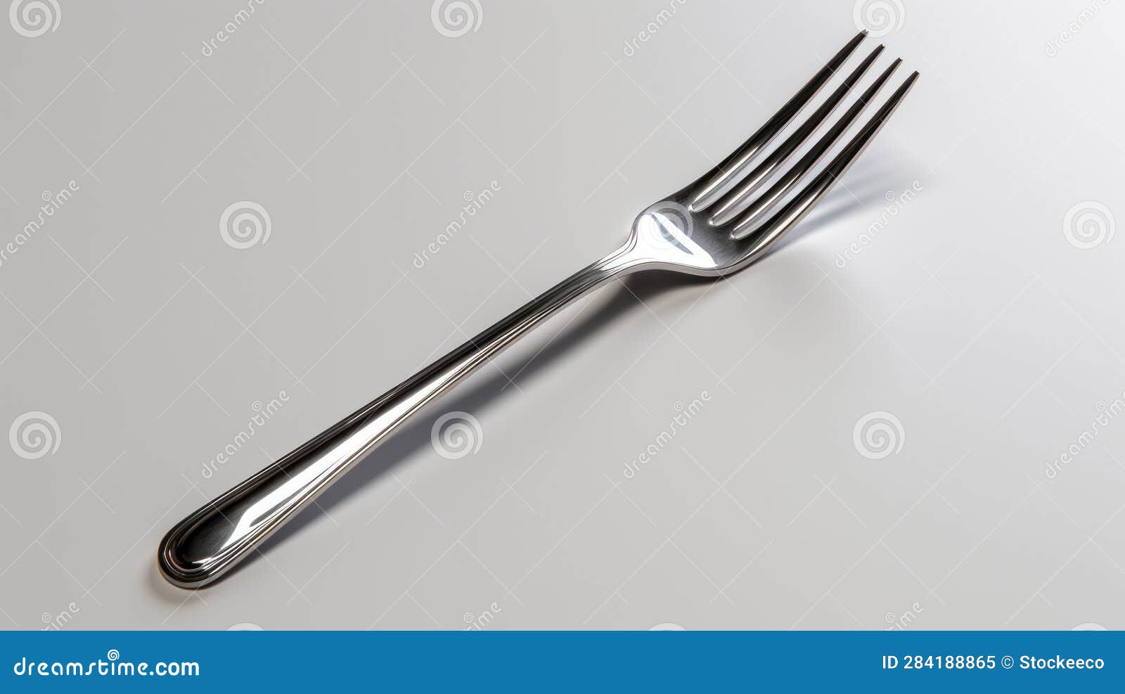 Realistic 3d Fork Model with High-quality Rendering Stock Illustration ...