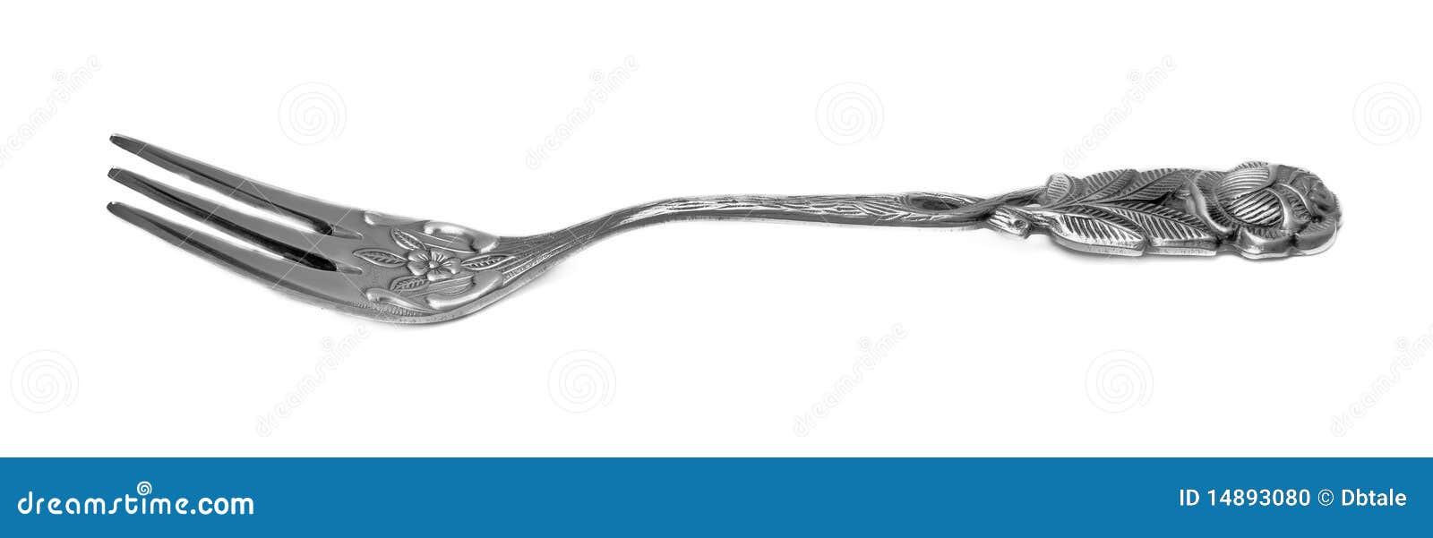 Silver Fork Horizontal View Stock Photo - Image of silverware, kitchen ...