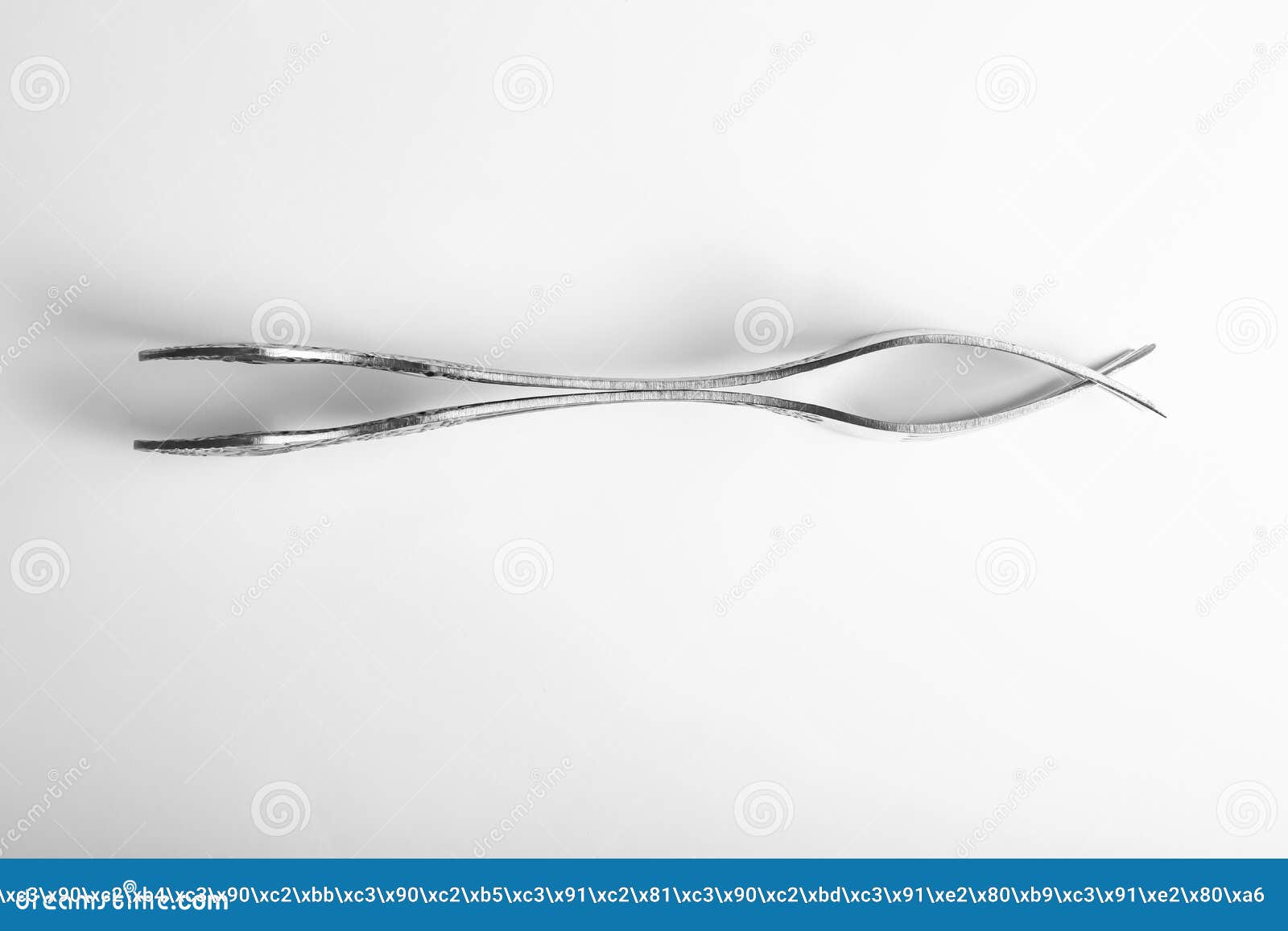 Silver Fork Side View Isolated on White Background Stock Photo - Image ...