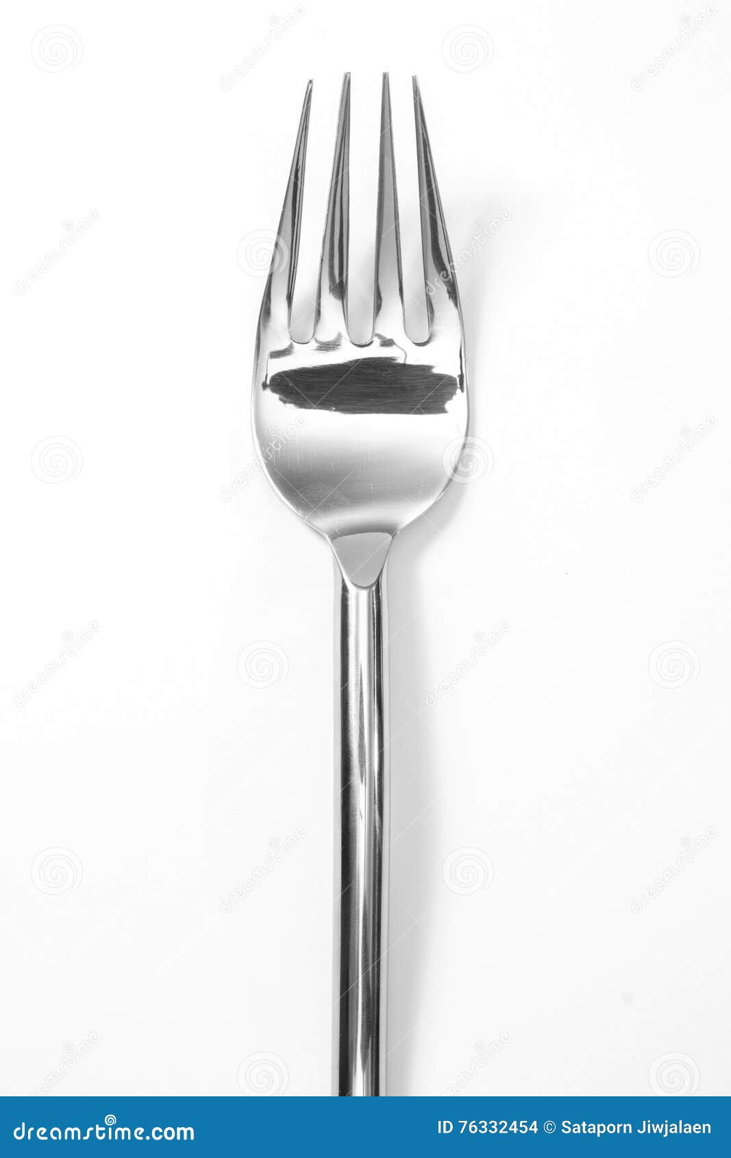 Silver fork stock photo. Image of fork, meal, blank, silver - 76332454