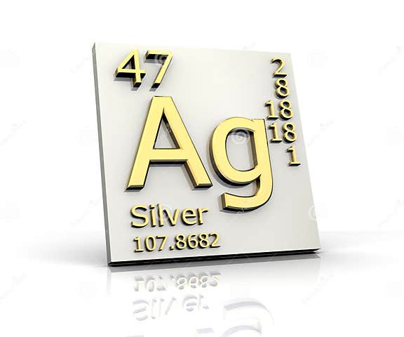 Silver Form Periodic Table of Elements Stock Illustration ...