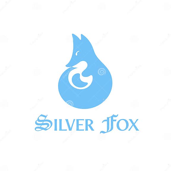 Silver fox emblem stock illustration. Illustration of corporate - 85812437