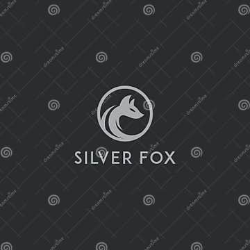 Silver Fox Logo. Fox Vector Illustration Stock Vector - Illustration of ...