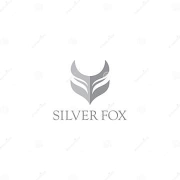 Silver Fox Logo Simple. Fox Head Logo Stock Vector - Illustration of ...
