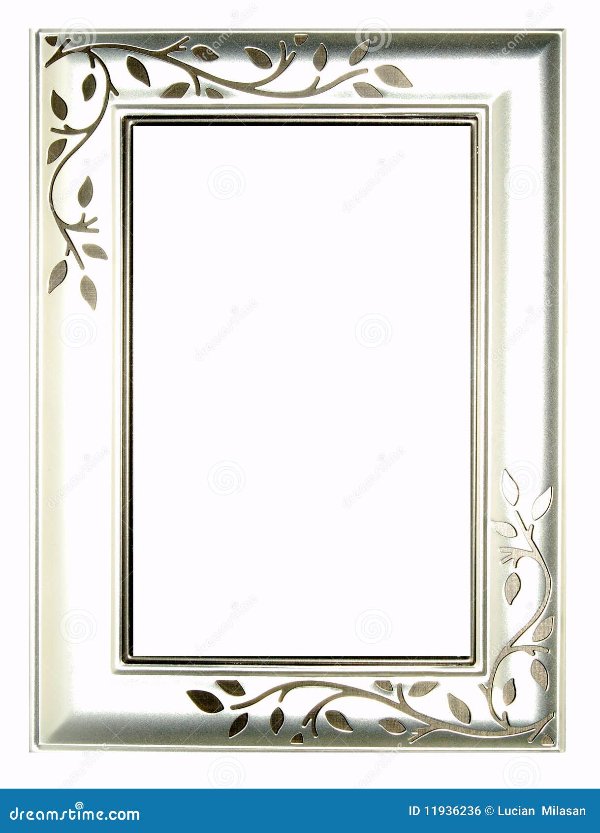 Silver frame stock photo. Image of blank, painting, custom - 11936236