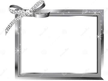 Silver frame stock vector. Illustration of symbol, jewelry - 22024152