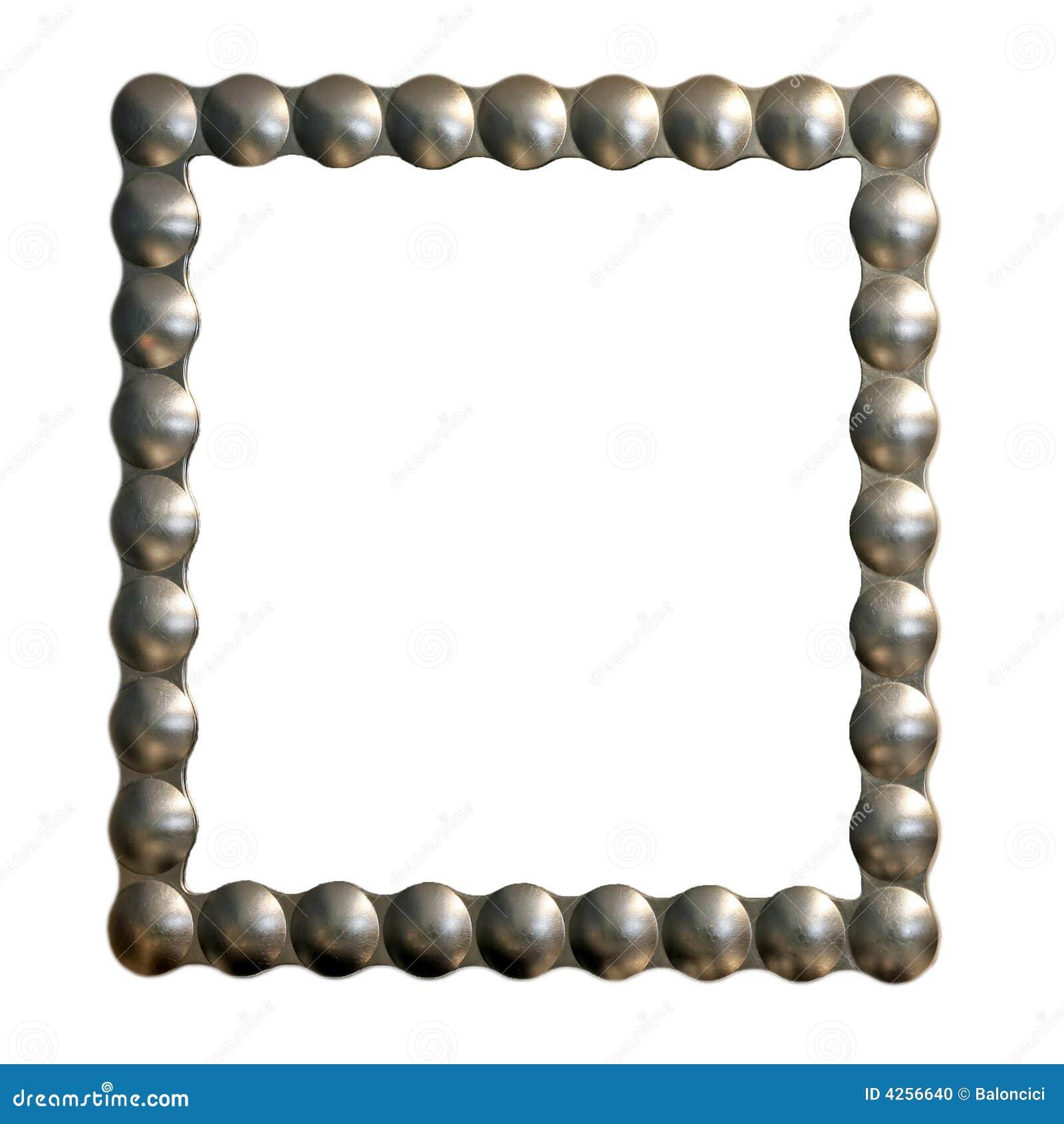 Silver frame stock photo. Image of display, square, gallery - 4256640