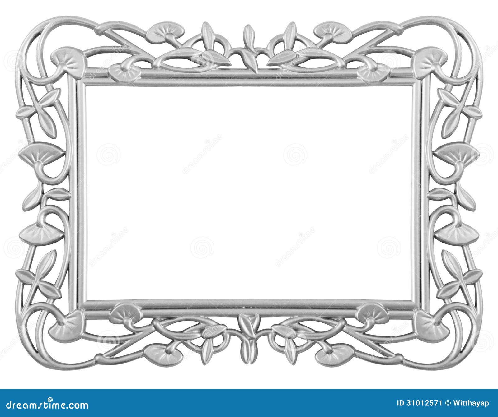 Silver frame stock illustration. Illustration of decor - 31012571