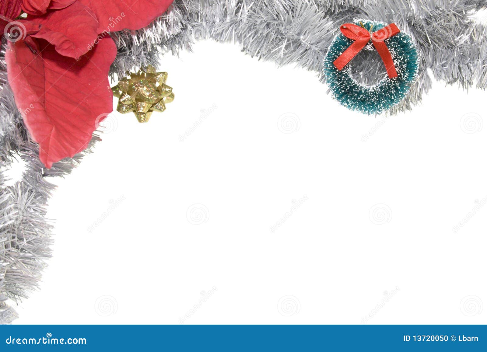 Silver garland frame stock photo. Image of seasonal, christmas - 13720050