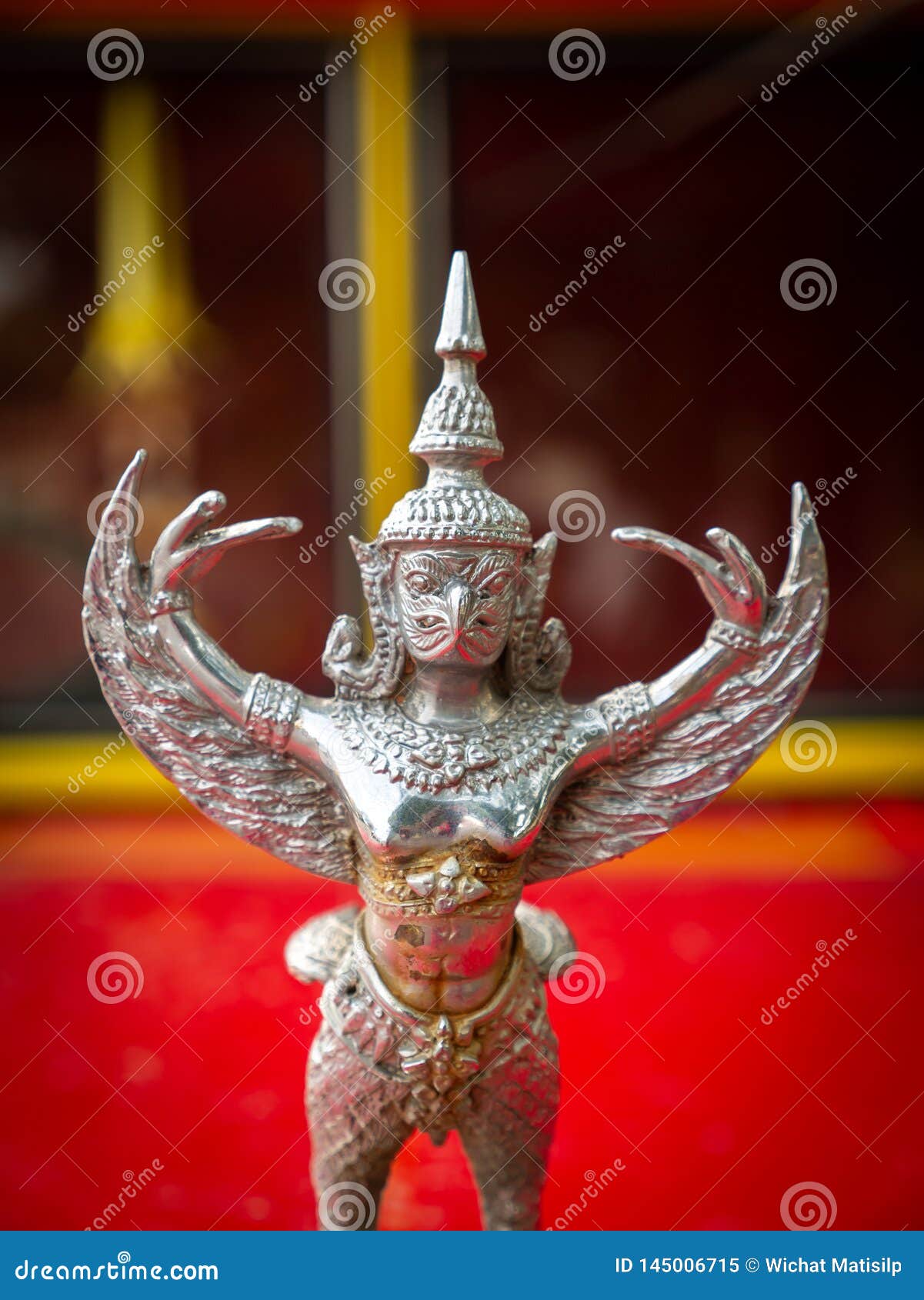 Silver Garuda Standing stock image. Image of heaven - 145006715