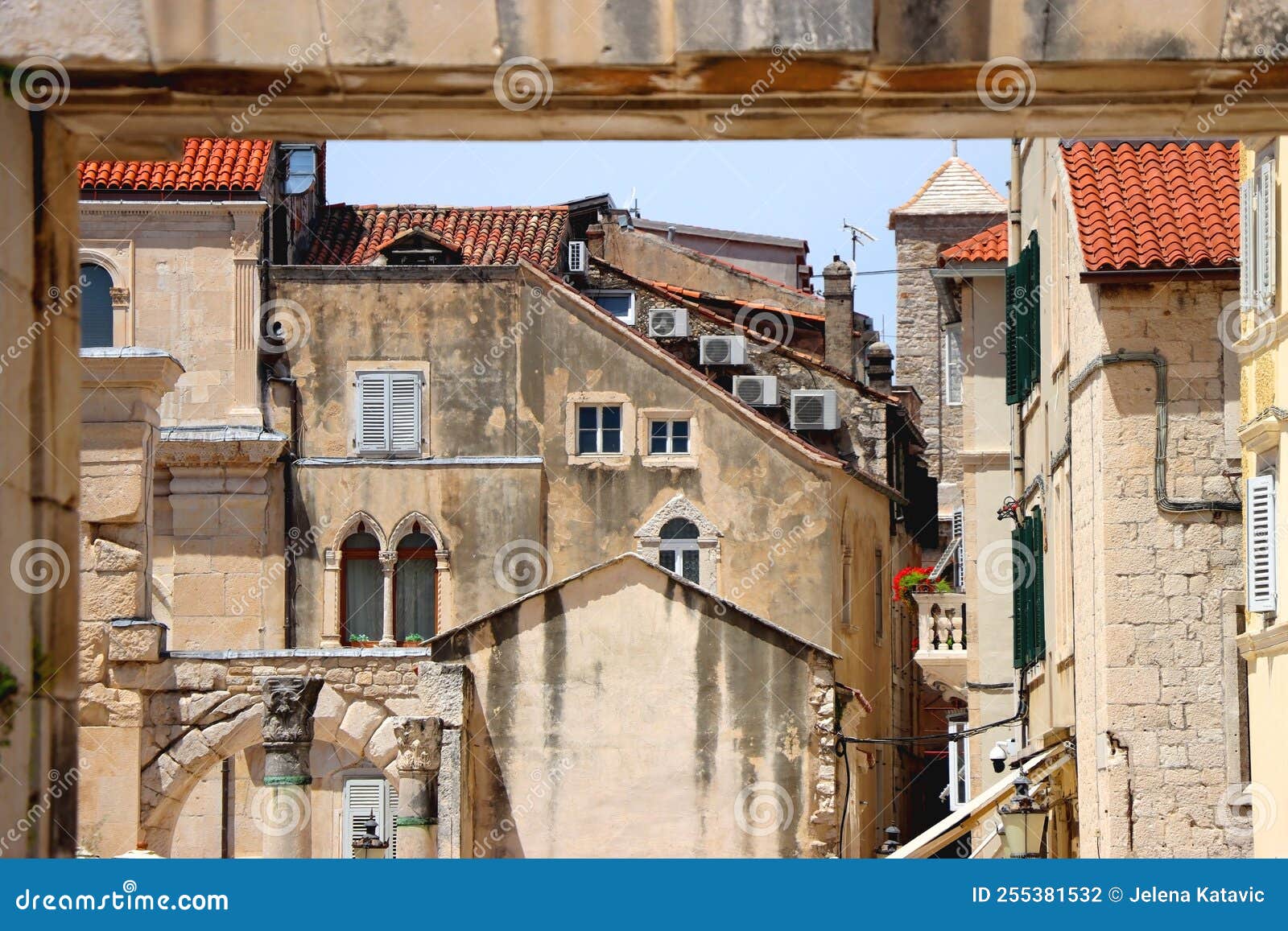 Architecture in Split, Croatia Stock Photo - Image of city, door: 255381532