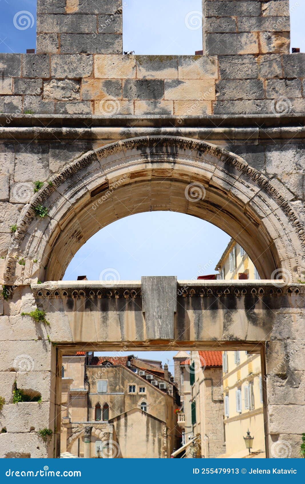 Architecture in Split, Croatia Stock Image - Image of mediterranean ...