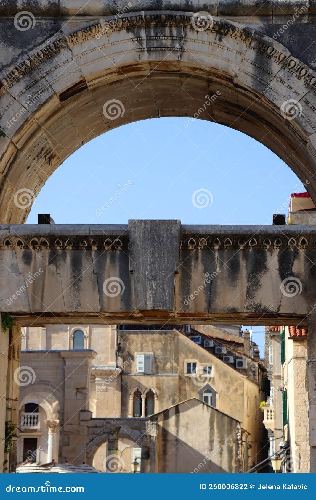 Architecture in Split, Croatia Stock Photo - Image of location, holiday ...