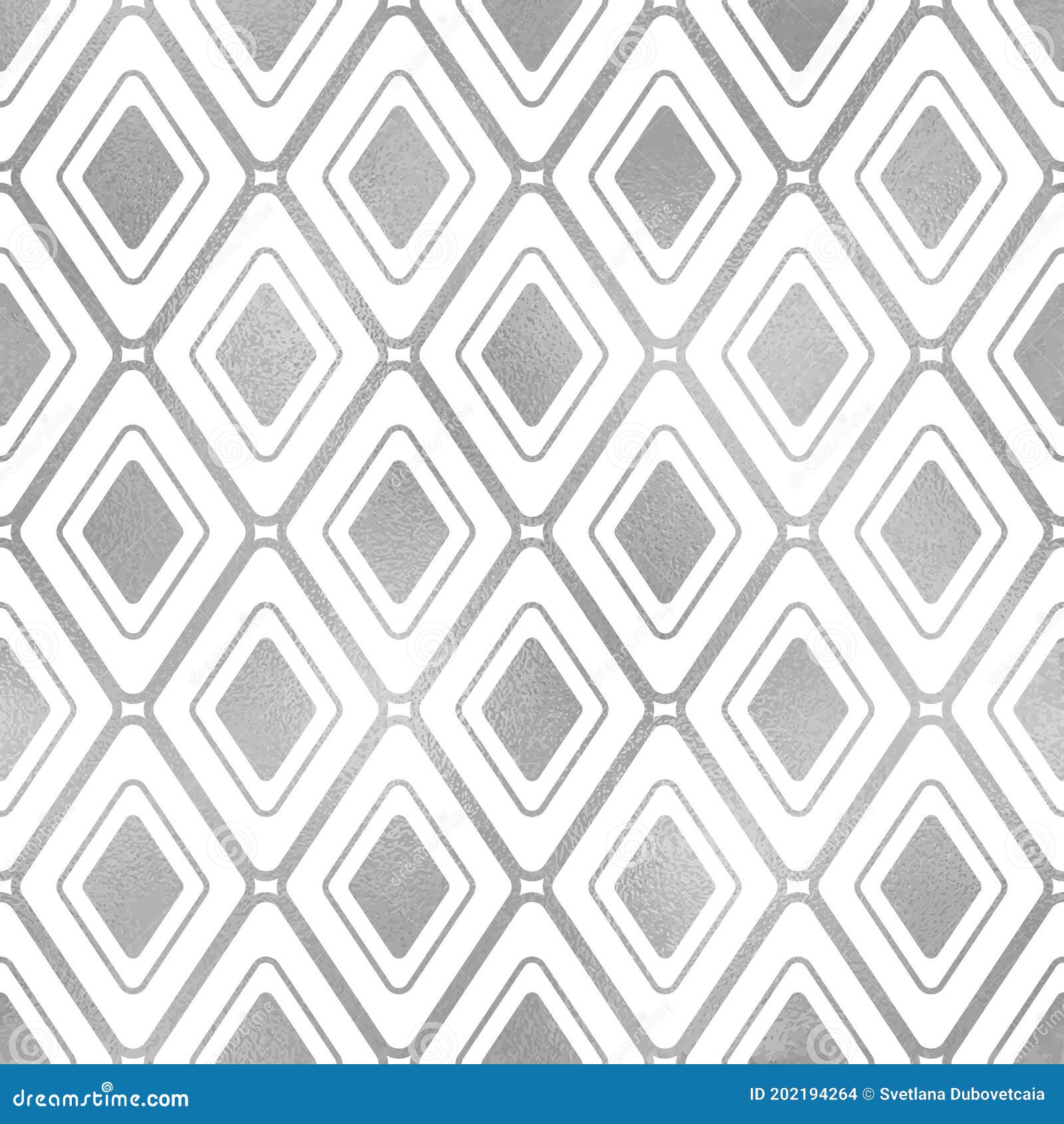 Silver Geometric Seamless Pattern. Abstract Background with Subtle ...