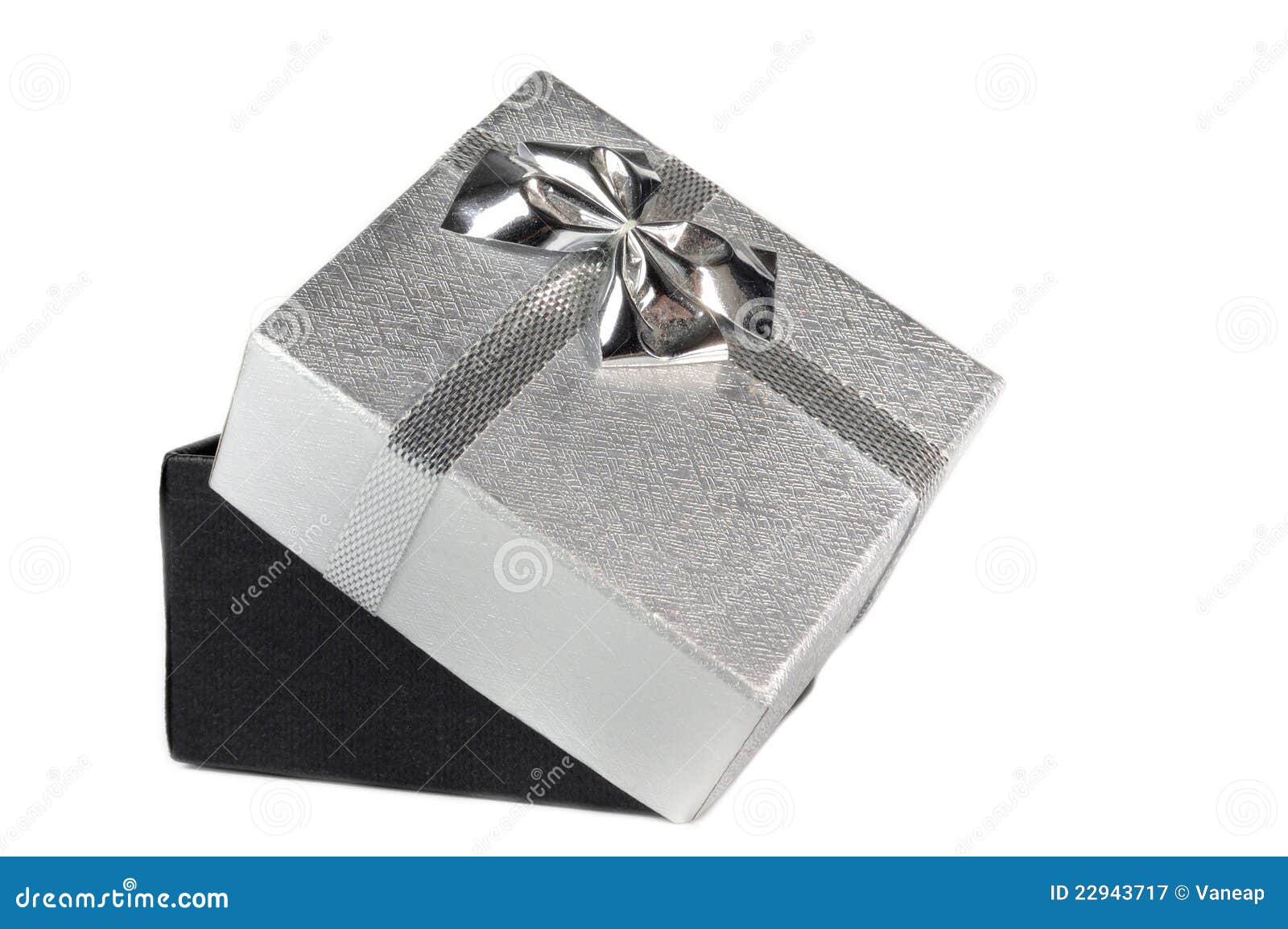 Silver Gift Box stock image. Image of candy, business - 22943717