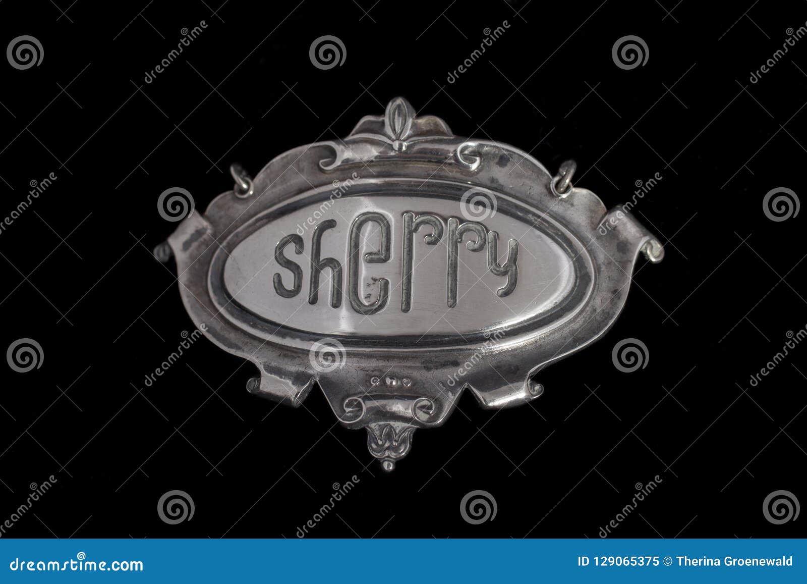 Silver alcohol name plates stock image. Image of label - 129065375