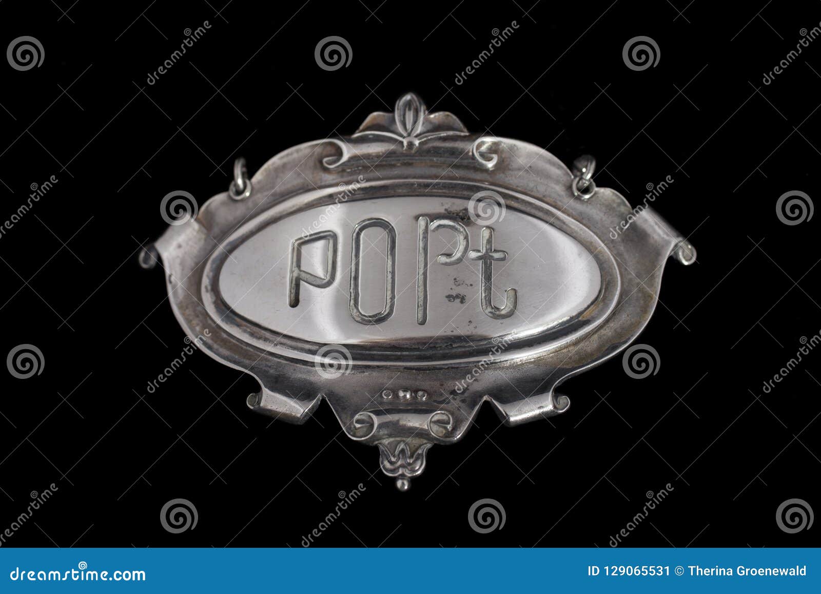 Silver alcohol name plates stock image. Image of vintage - 129065531