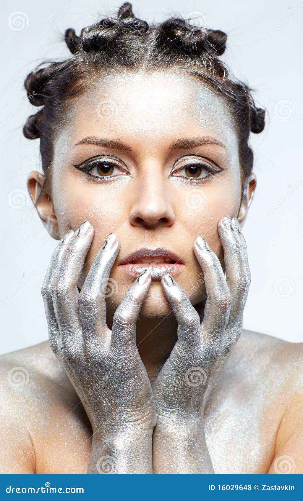 Silver girl stock photo. Image of glamour, people, glamor - 16029648