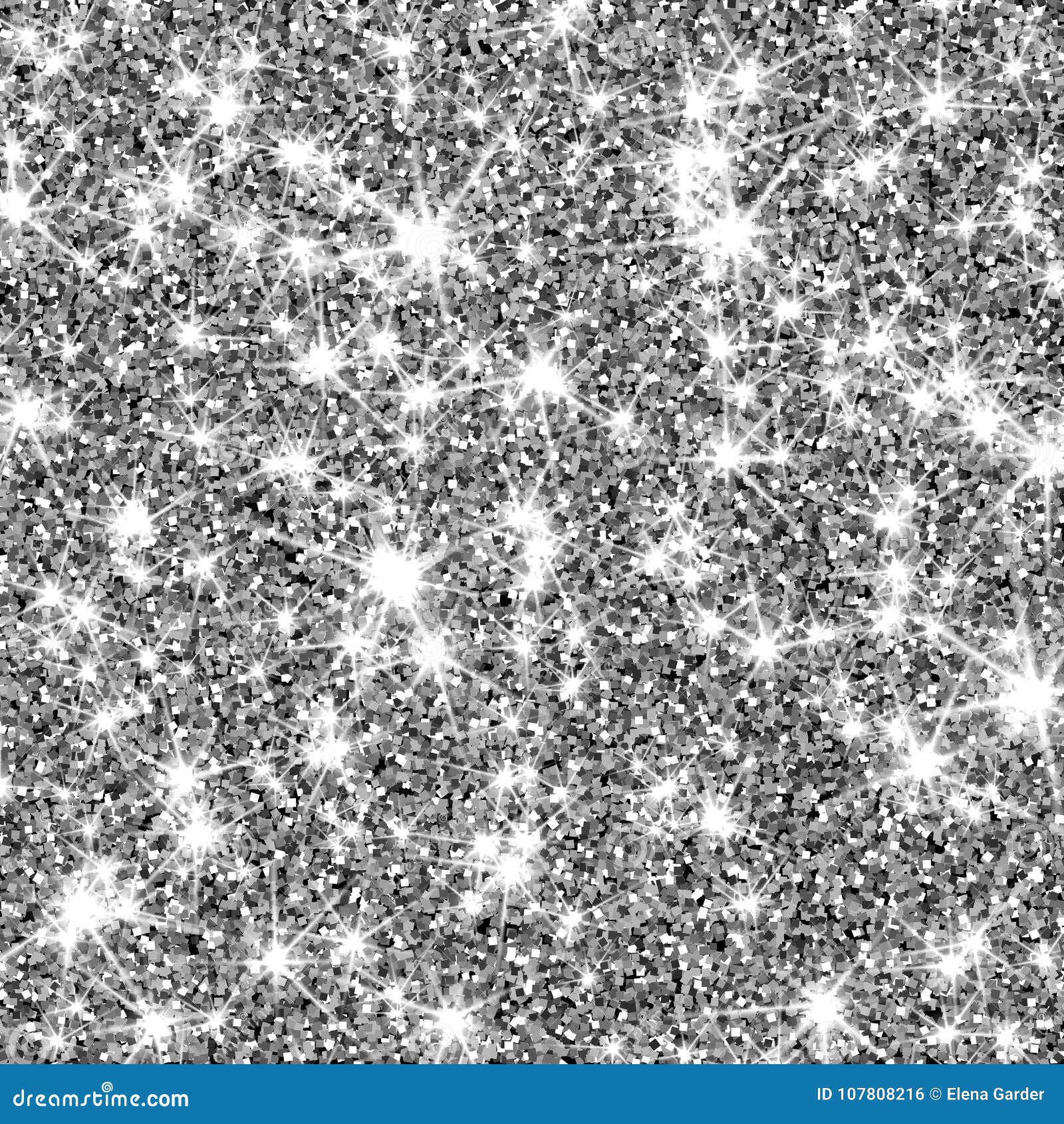 Silver Glitter Vector Texture. Silver Sparcle Background. Amber ...