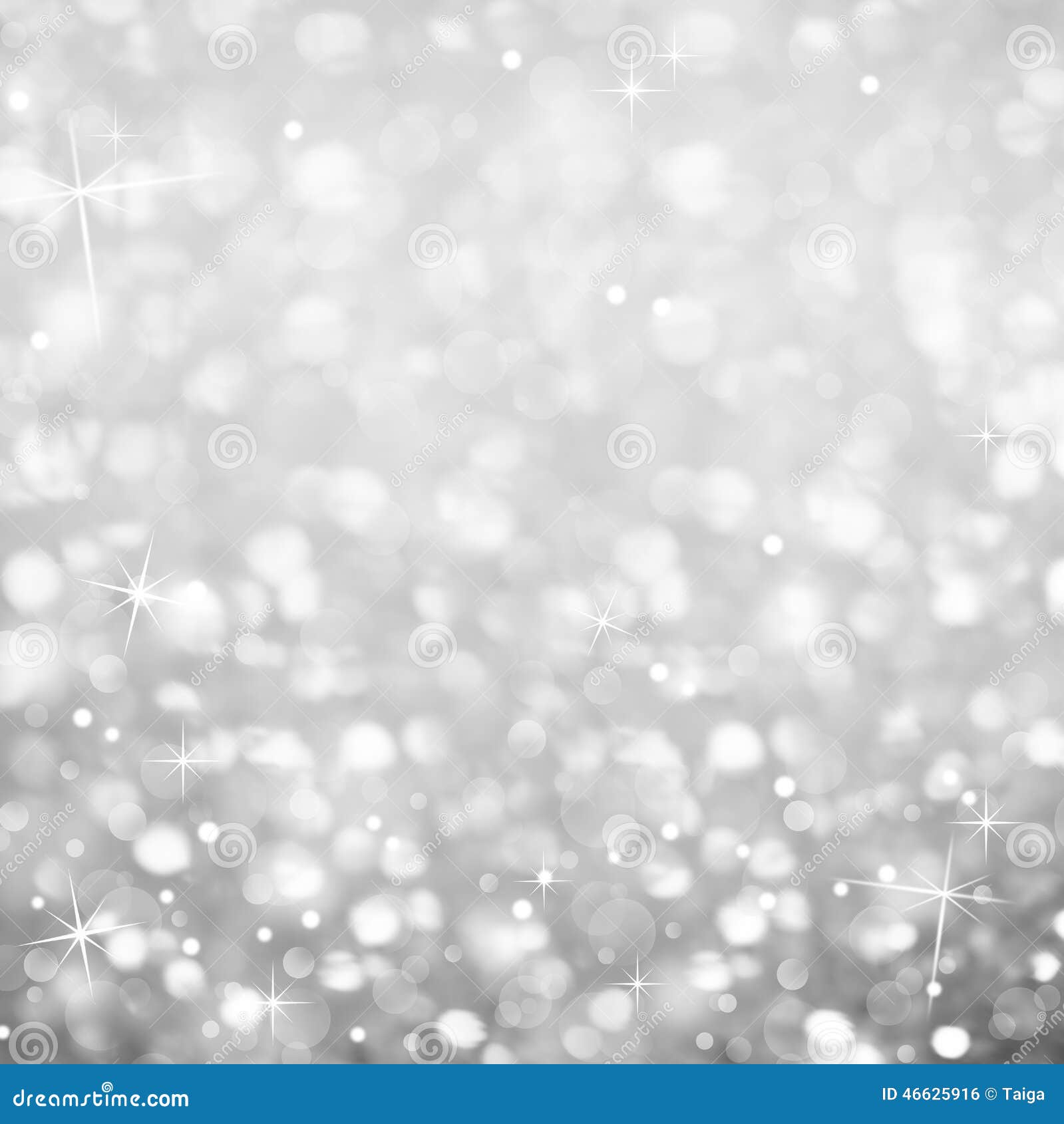 Silver Glittering Background - Magic Light and Stars Sparkles Stock ...