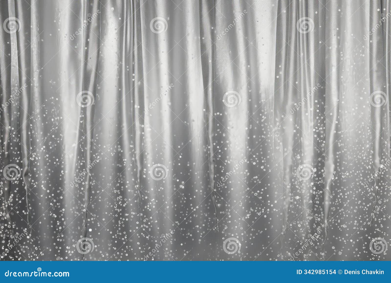 Silver Glittering Rain Like a Curtain Background with Blank Space Stock ...