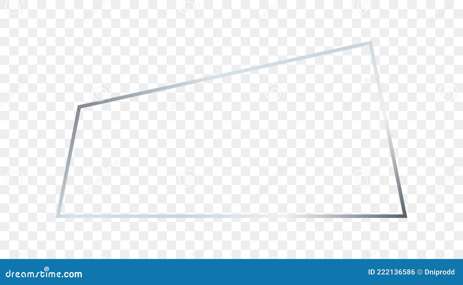 Silver Glowing Trapezoid Shape Frame Stock Vector - Illustration of ...