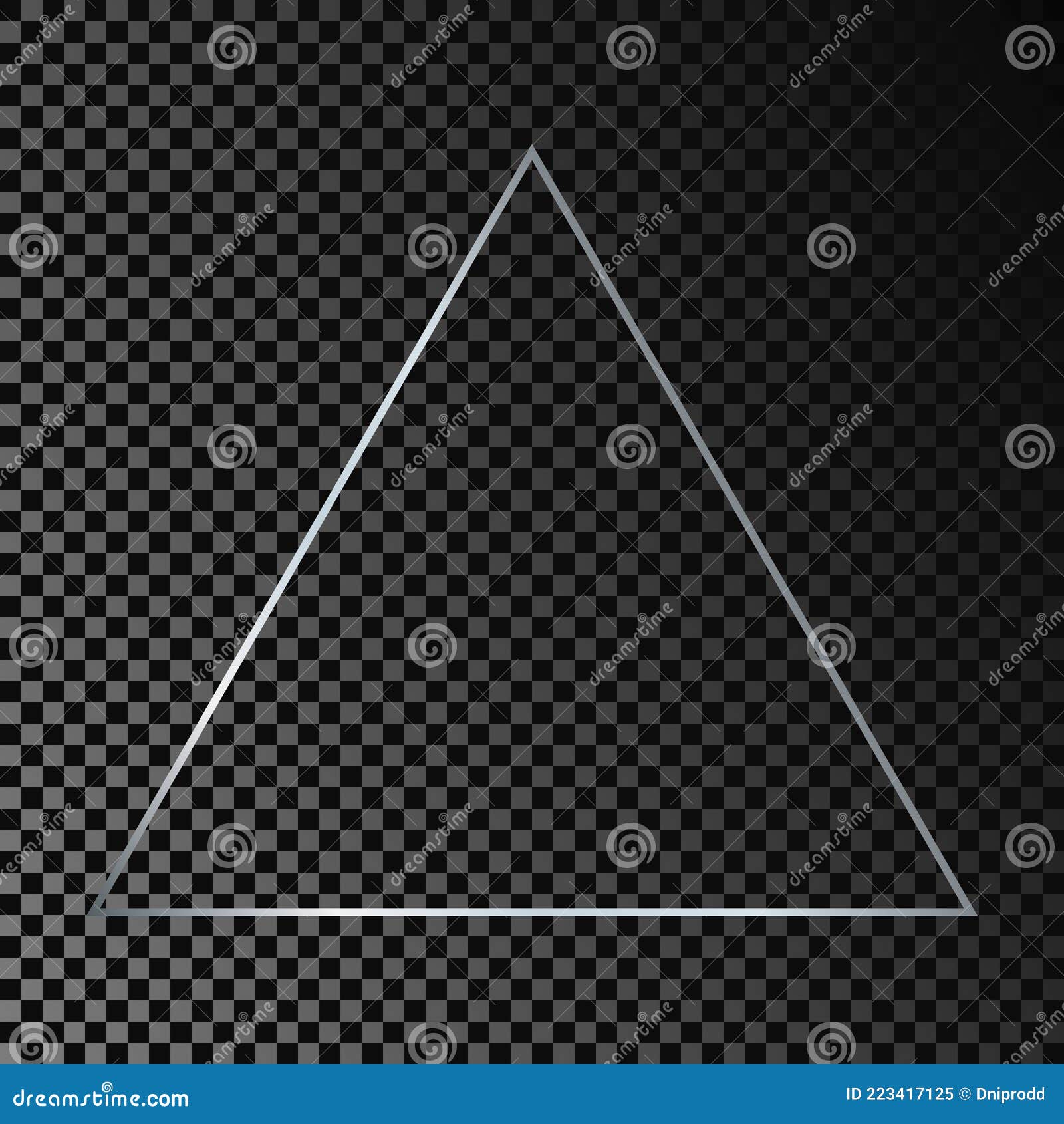 Glowing Triangle On Transparent Background. Cartoon Vector ...