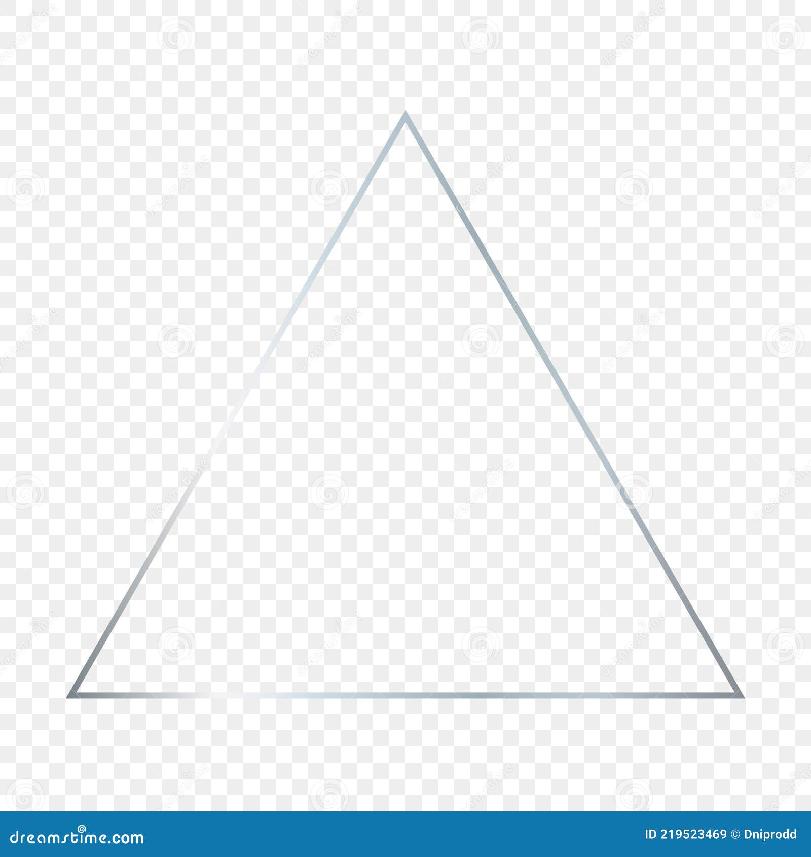 Silver Glowing Triangle Frame Stock Vector - Illustration of abstract ...