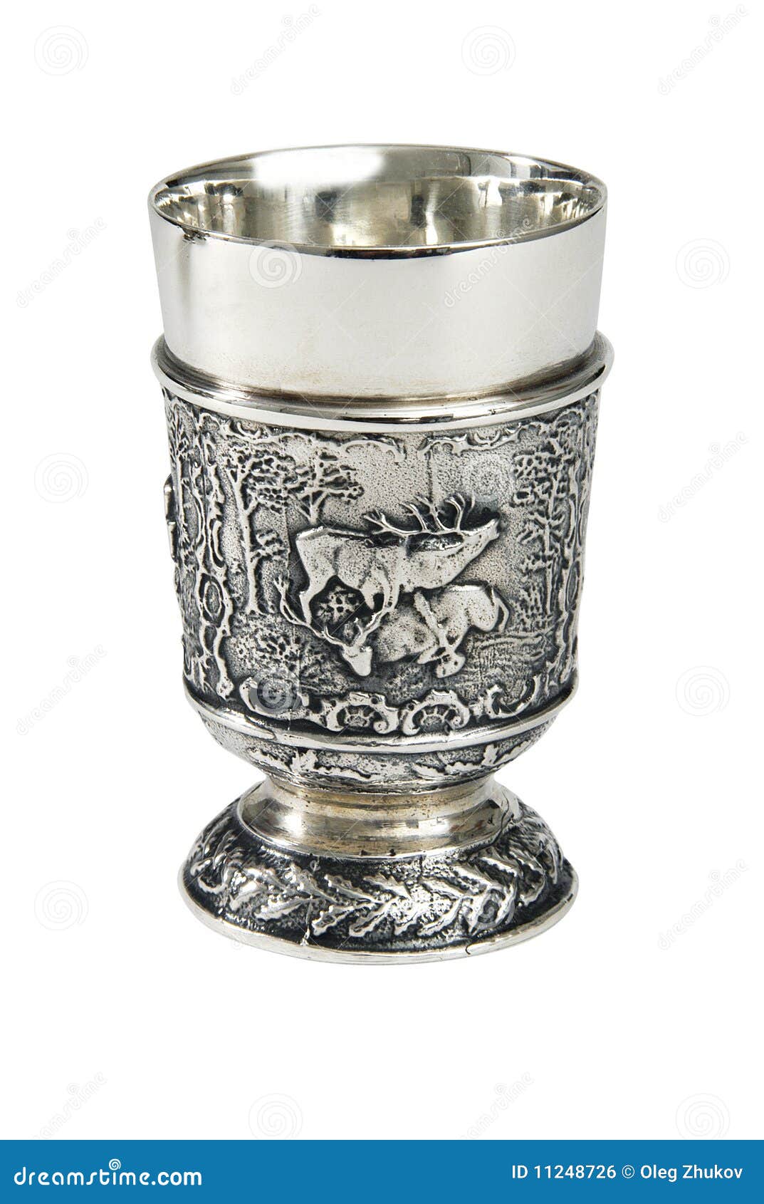 Silver goblet stock photo. Image of silver, white, glass - 11248726