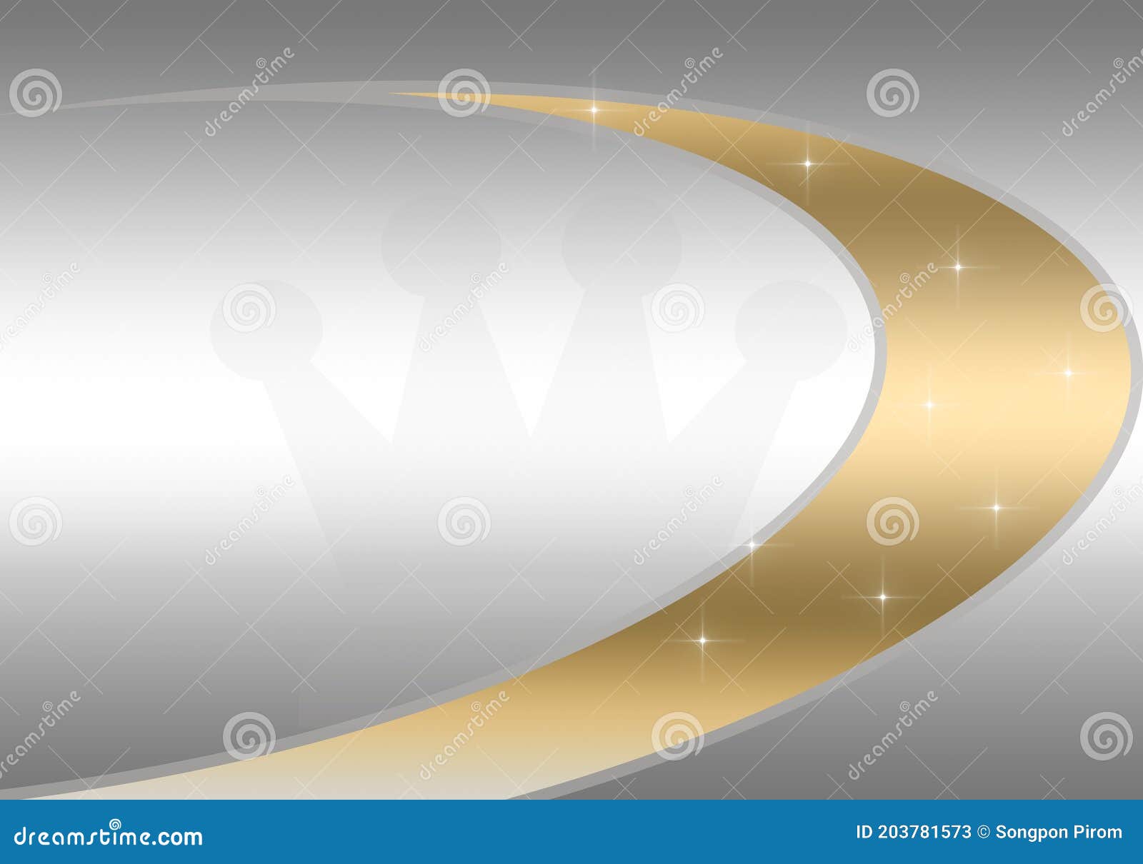 Silver and Gold Abstract Background Stock Illustration - Illustration ...
