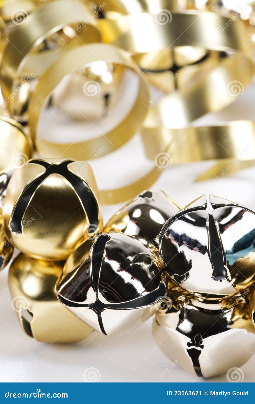 Jingle Bells Shaped Like A Christmas Tree Stock Photography ...